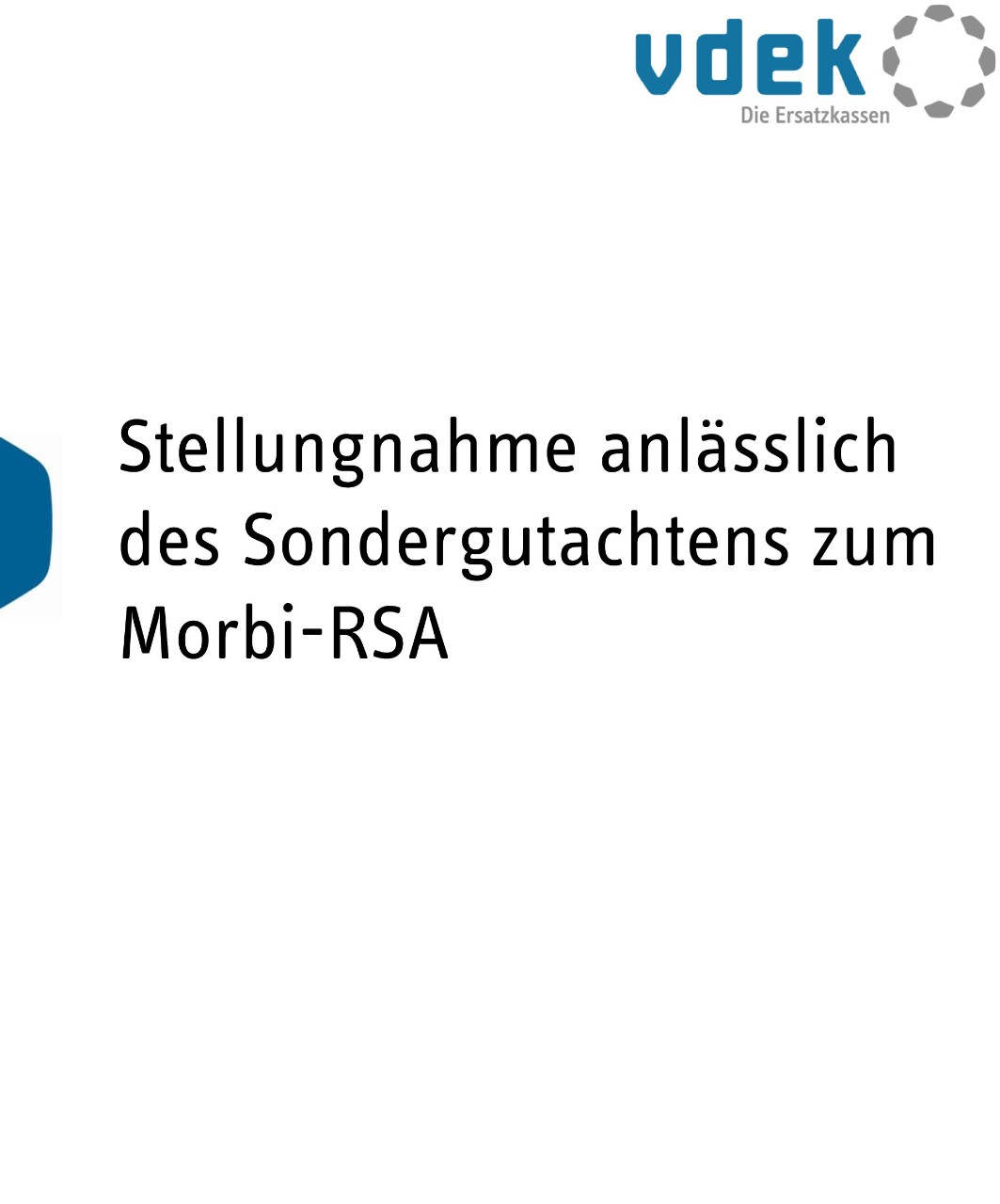 Der morbiditätsorientierte Risikostrukturausgleich (Morbi-RSA)