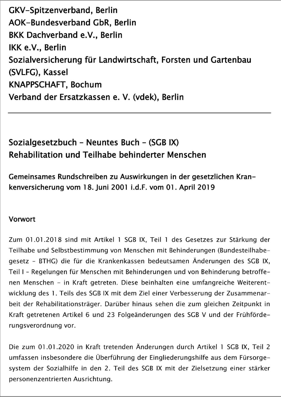 Sozialgesetzbuch IX (SGB IX)